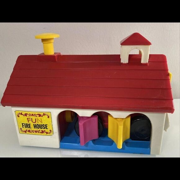 Joseph Press & Go | Toys | Vintage Joseph Press Go Fun Fire House Toy ...